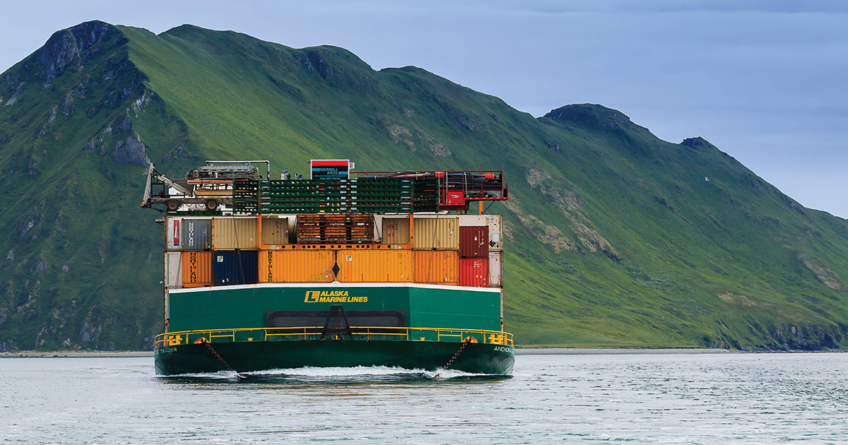 Alaska Marine Lines rail barges upgrade ballast systems