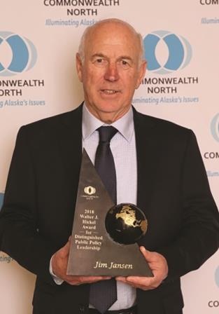 Jim Jansen receives Walter J. Hickel Award for public policy leadership