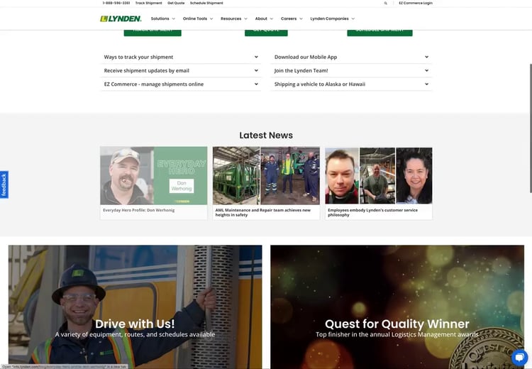 Lynden launches redesigned website