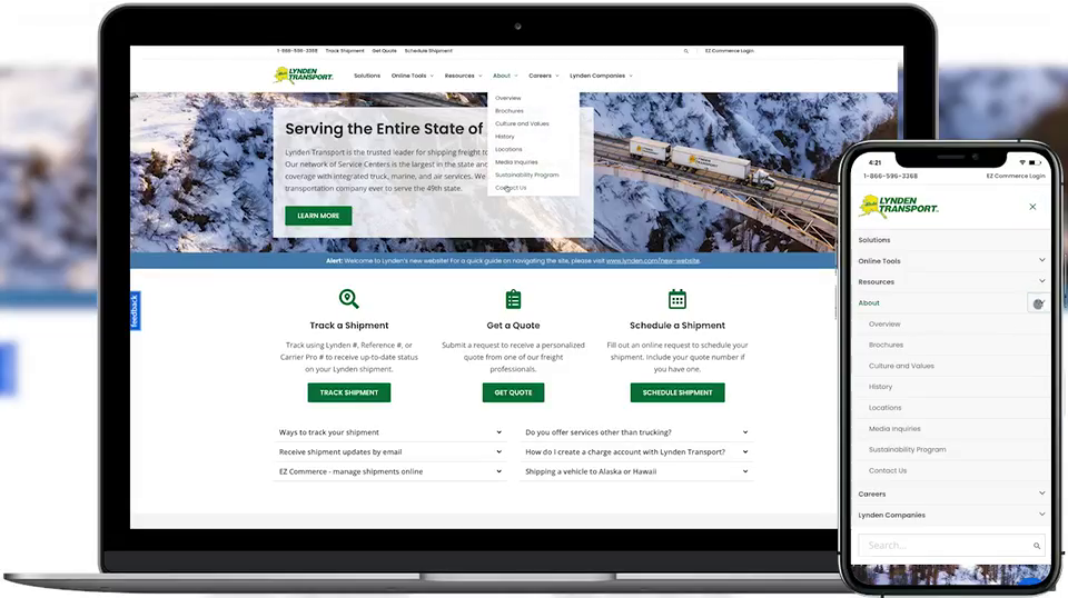 Lynden launches redesigned website